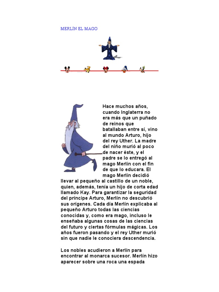 Merlin | PDF | Esmerejón | Rey Arturo