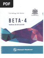 Test de Inteligencia Beta 4: Guía Completa | PDF | Escala de ...