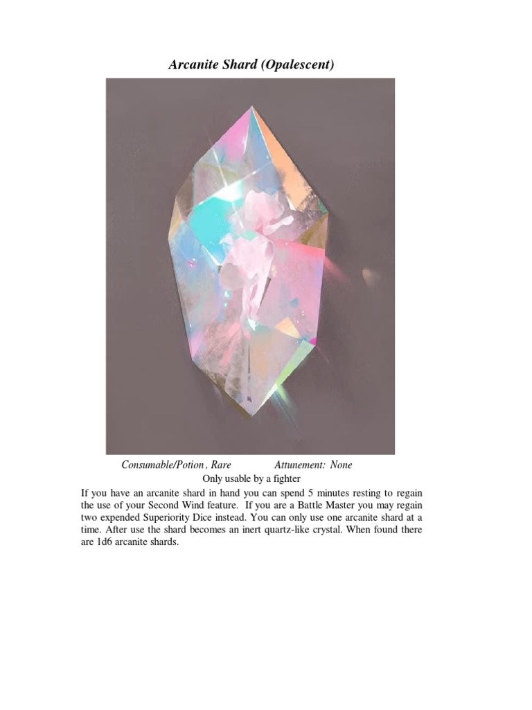 DND Homebrew Items For Fighters | PDF