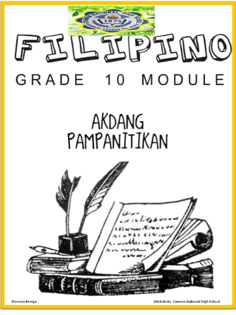 Filipino 10 Module Activy - Ika Lawang Linggo | PDF