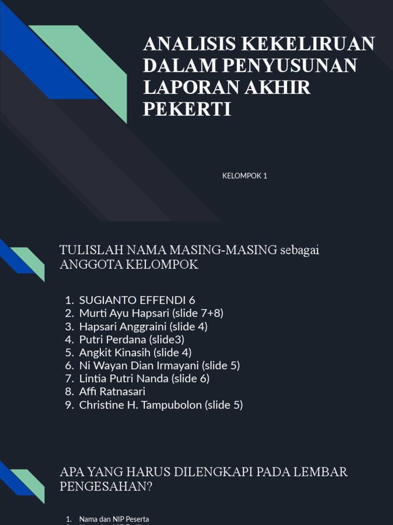 KLP 01 - Praktik Analisis Kesalahan Penulisan Lap Akhir | PDF