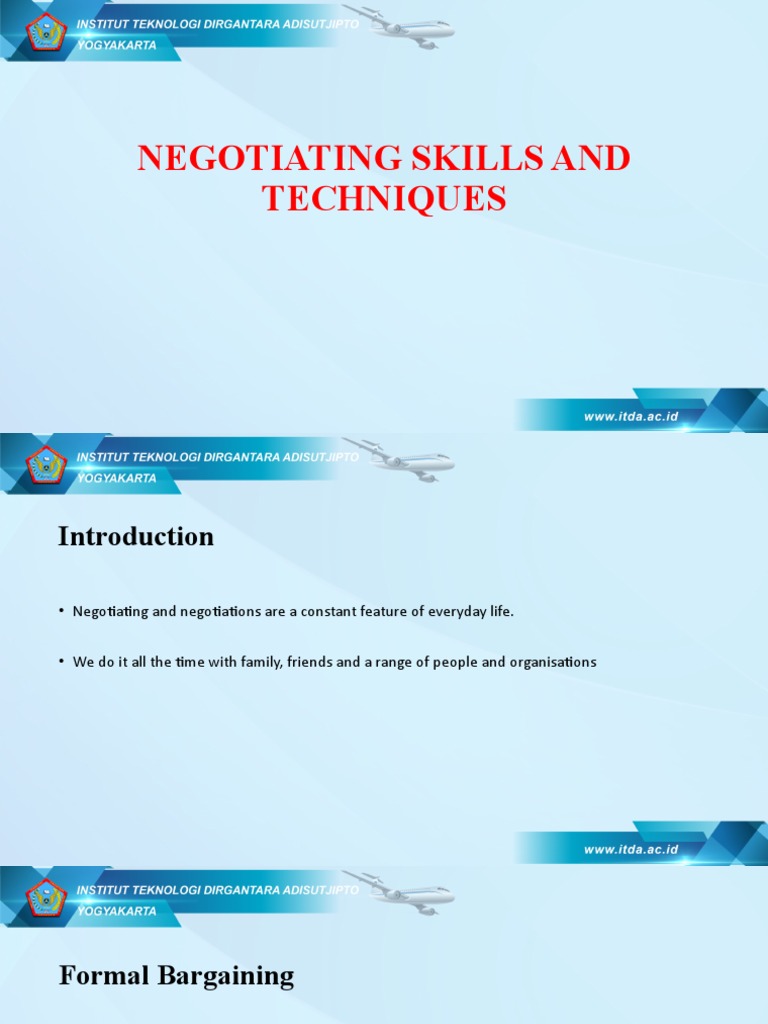 Negotiation Techniques | PDF | Negotiation | Employment