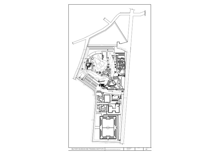 Military Museum and Training Institute 02: Roof Plan and Infrastructure ...