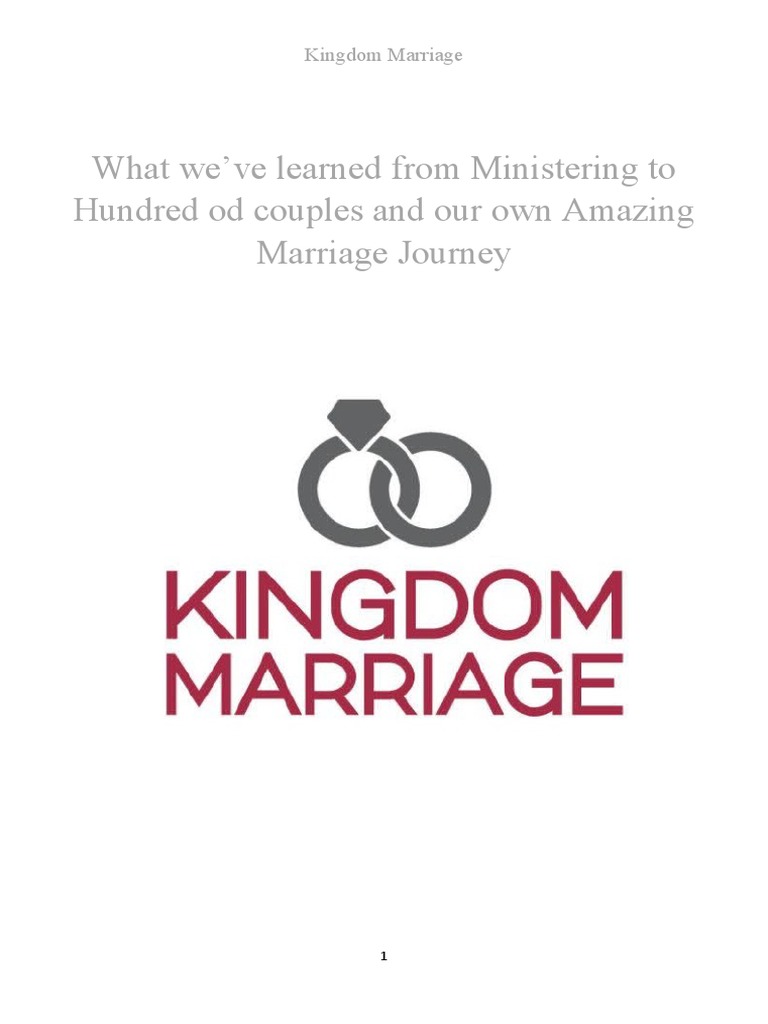 Kingdom Marriage | PDF | Forgiveness | Marriage