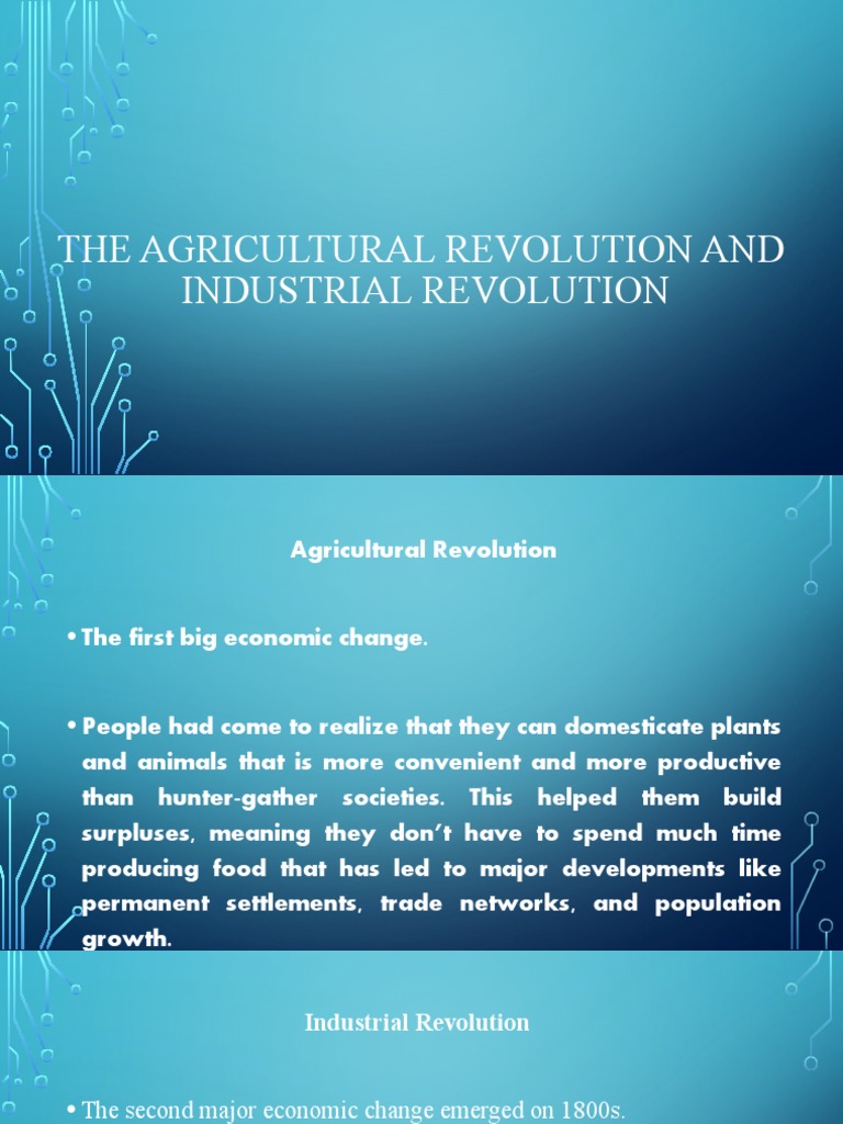 Agricultural and Industrial Revolutions Explained | PDF