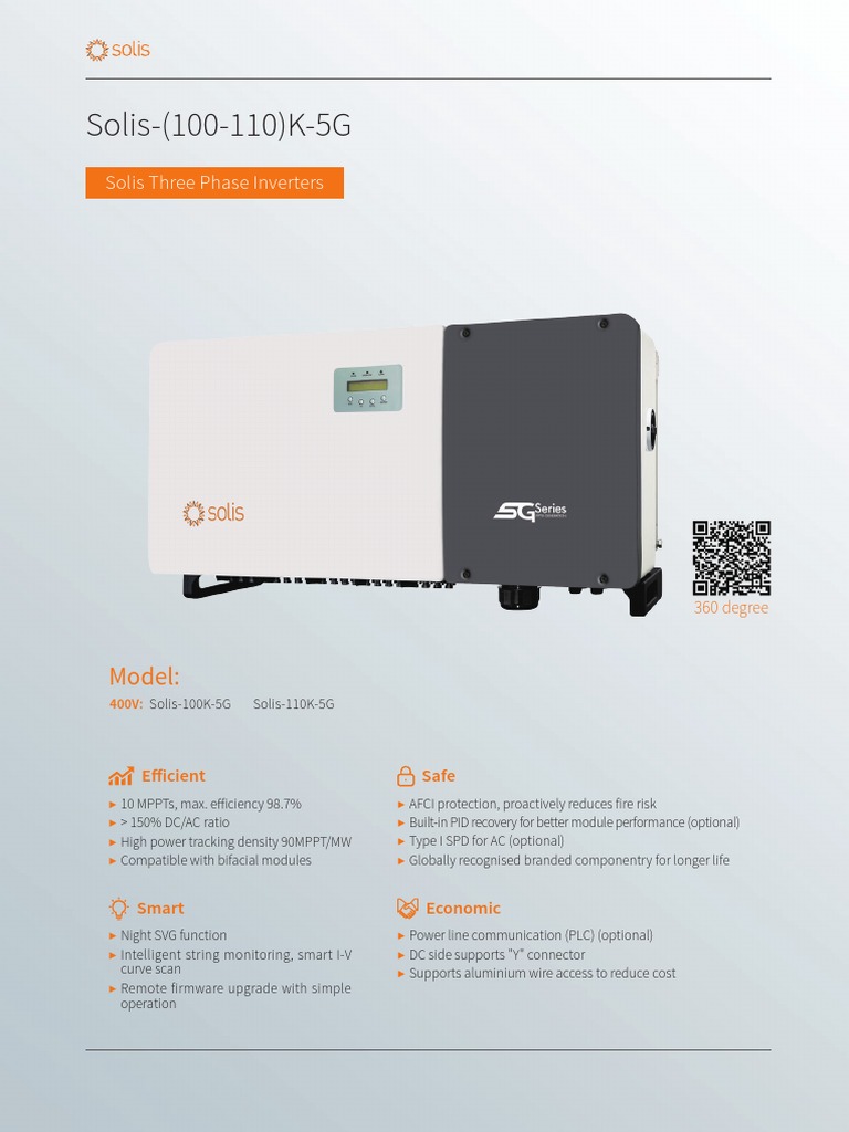 Solis Datasheet Solis (100 110) K 5G | PDF | Alternating Current ...
