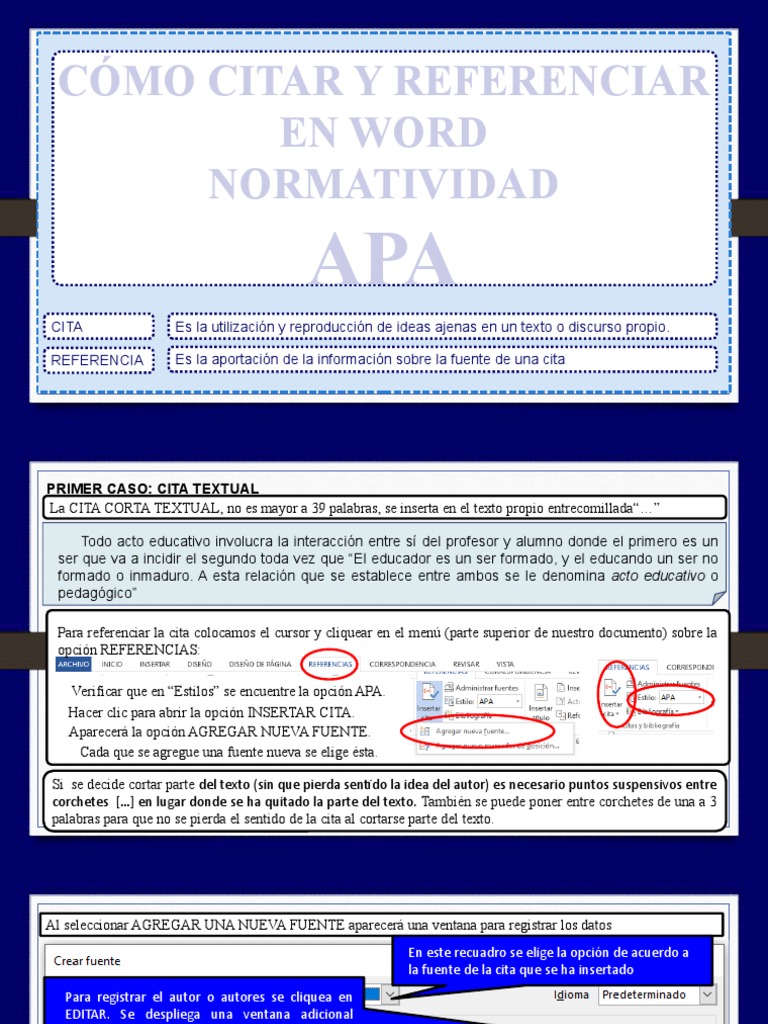 Citar y Referenciar | PDF | Cognición | Aprendizaje