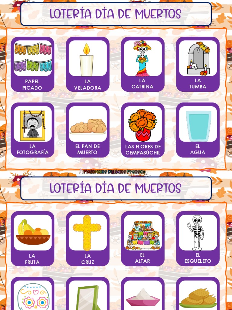 Loteria Dia de Muertos | PDF | Folklore | Día festivo