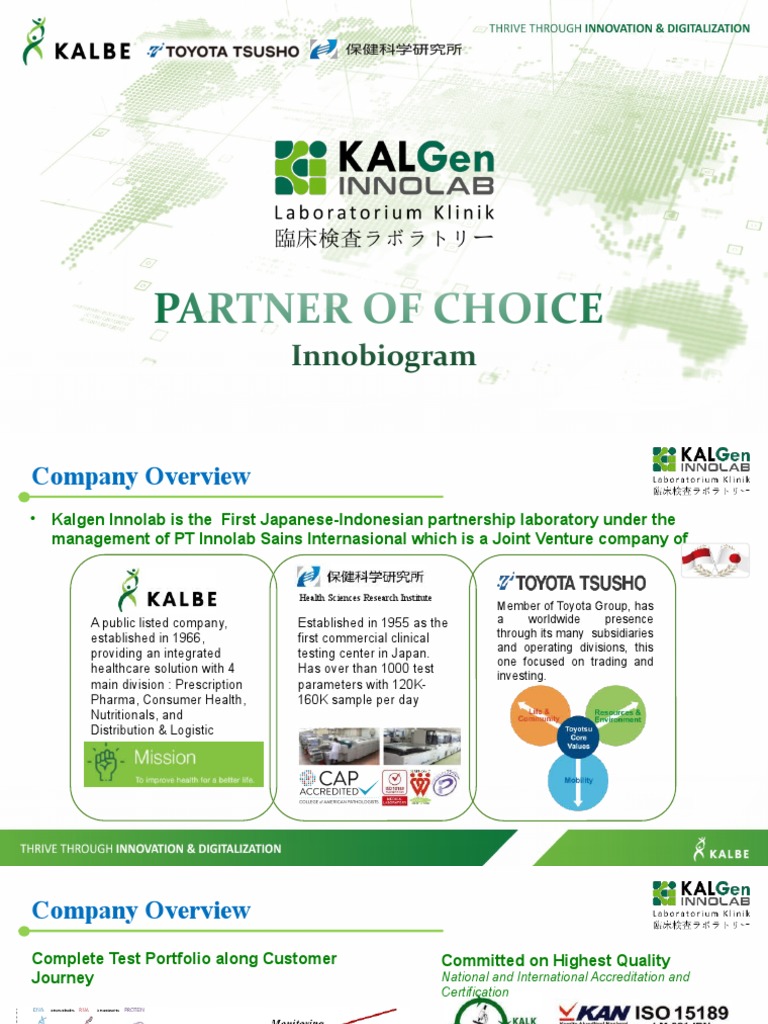 Company Profile Kalgen Innolab Innobiogram - 2022 | PDF | Pathology ...