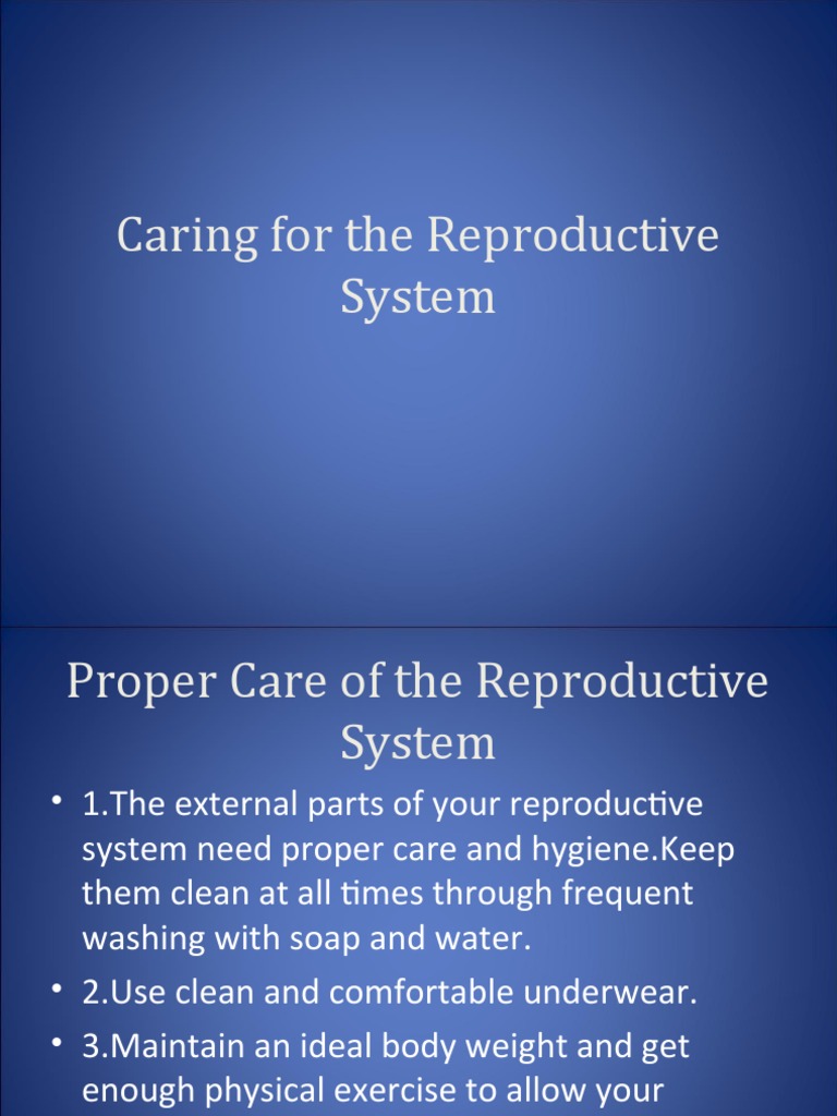 Caring For The Reproductive System | PDF | Cancer | Candidiasis