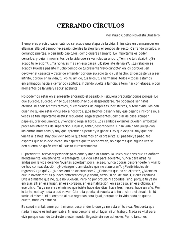 Cerrando Círculos | PDF