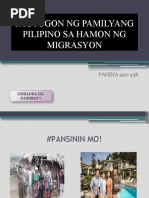Epekto NG Migrasyon Sa Pamilyang Pilipino | PDF
