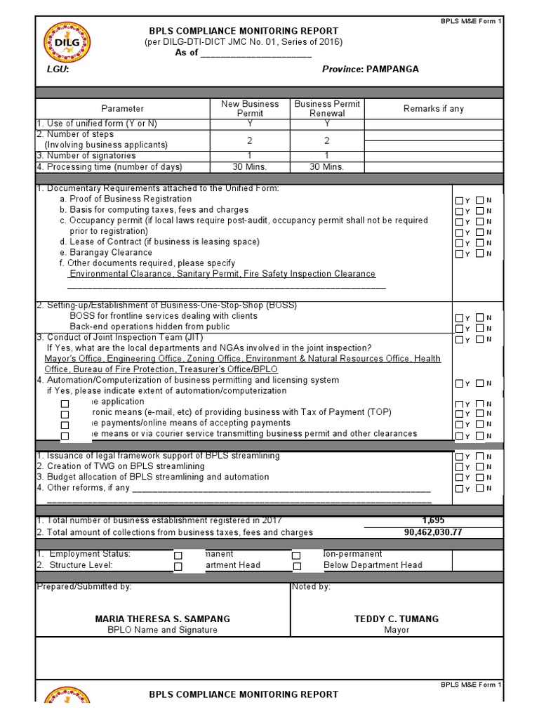 Quarterly Form Dilg | PDF | Automation | Fee