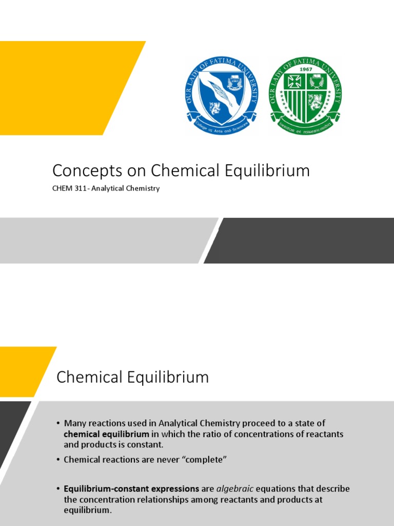 4 - Concepts On Chemical Equilibrium | PDF | Buffer Solution | Chemical Equilibrium