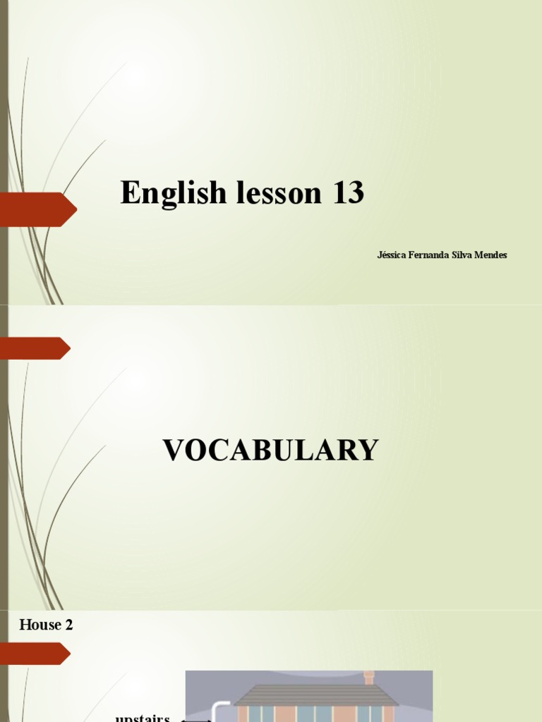 English Lesson 13 | PDF | Lingüística