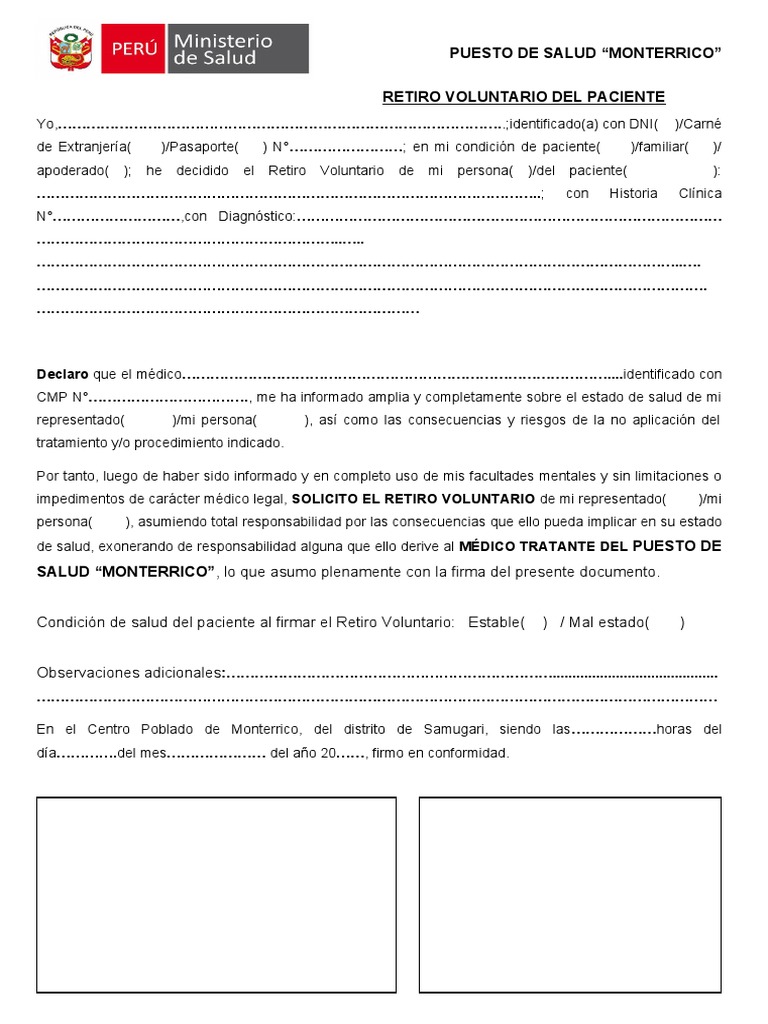 Retiro Voluntario | PDF