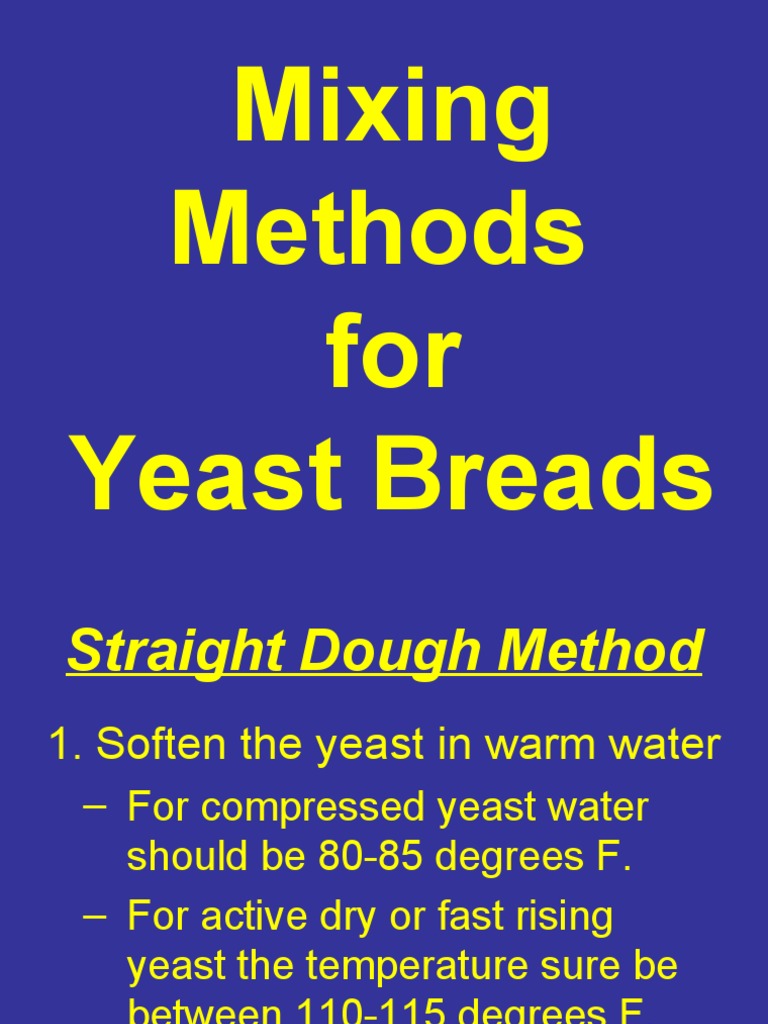 S7 O4 Mixing Yeast Breads | PDF | Dough | Breads