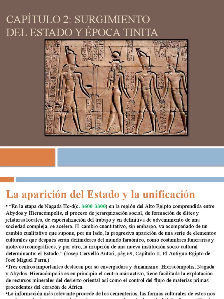 Capítulo 2 Estado y Epoca Tinita | PDF | Antiguo Egipto