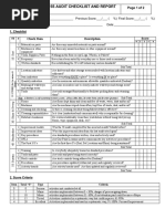 5s Audit Check Sheet | PDF | Regulatory Compliance | Inventory