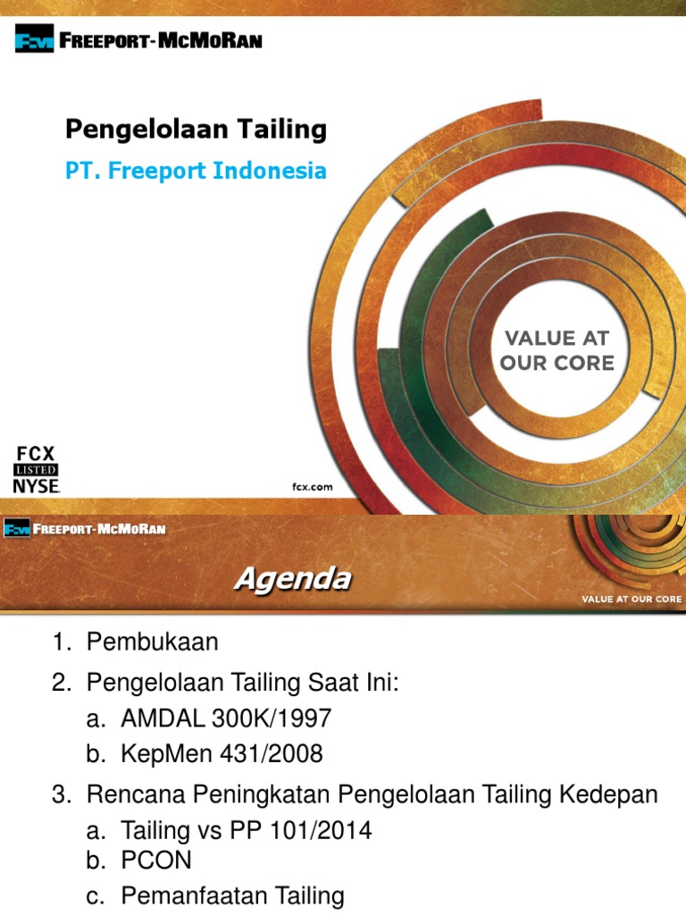 Pengelolaan Tailing PT Freeport Indonesia | PDF