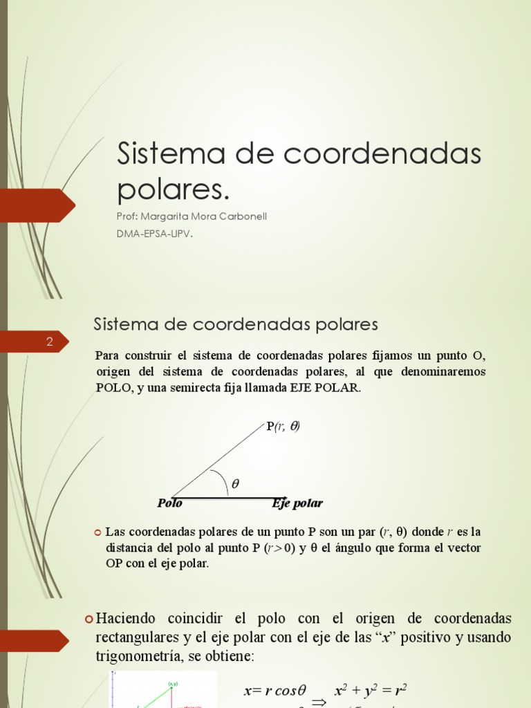 Sistema de Coordenadas Polares | PDF | Notación Matemática | Física teórica