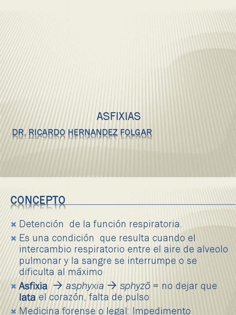 Clase de Asfixia Actual | PDF | Sistema respiratorio | Respiración