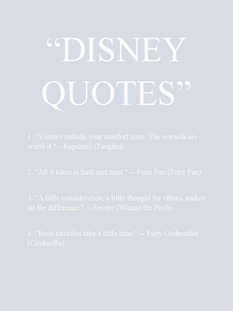 Disney Quotes | PDF