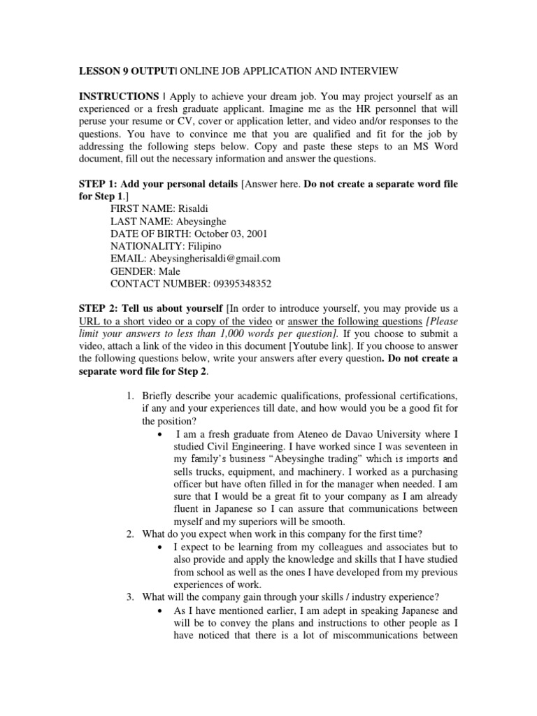Job Application Guide for Fresh Graduates | PDF | Résumé | Communication