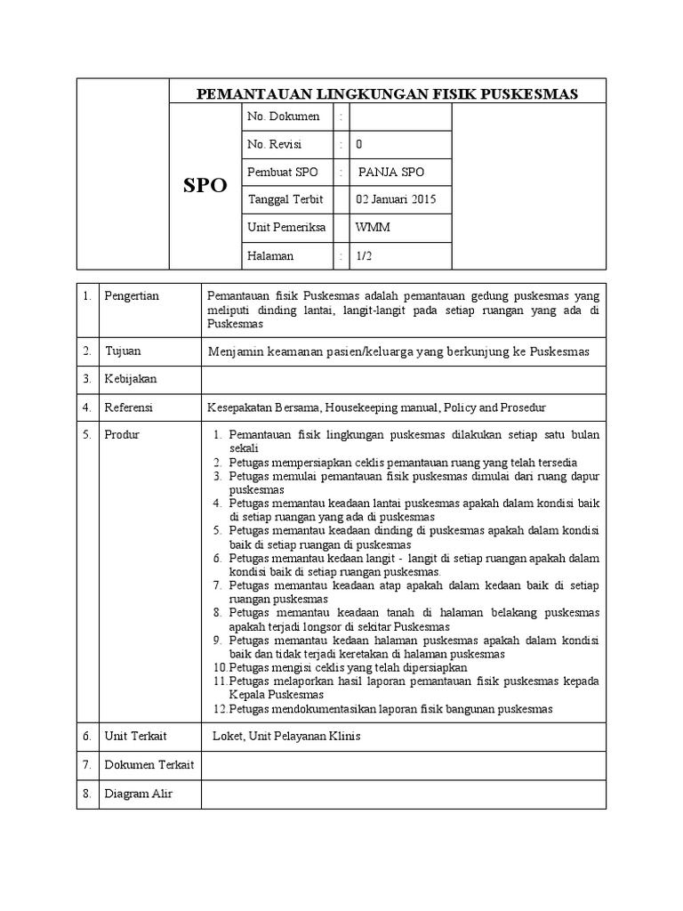 Spo Pemeliharaan Oksigen | PDF