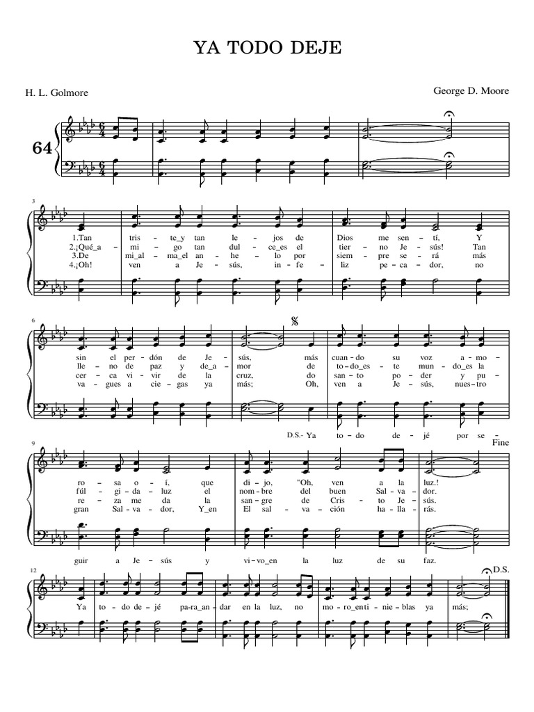 064 - Ya Todo Dejé (Letra) | PDF