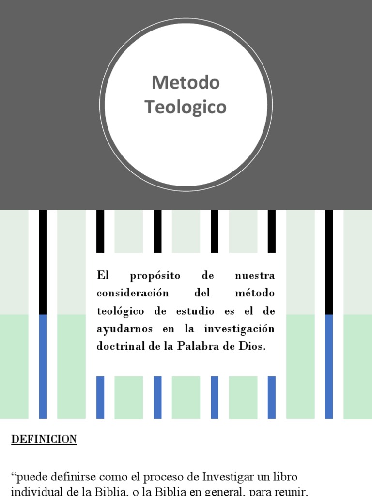 Método Teológico en el Estudio Bíblico | PDF | Filosofía | Ciencia y ...