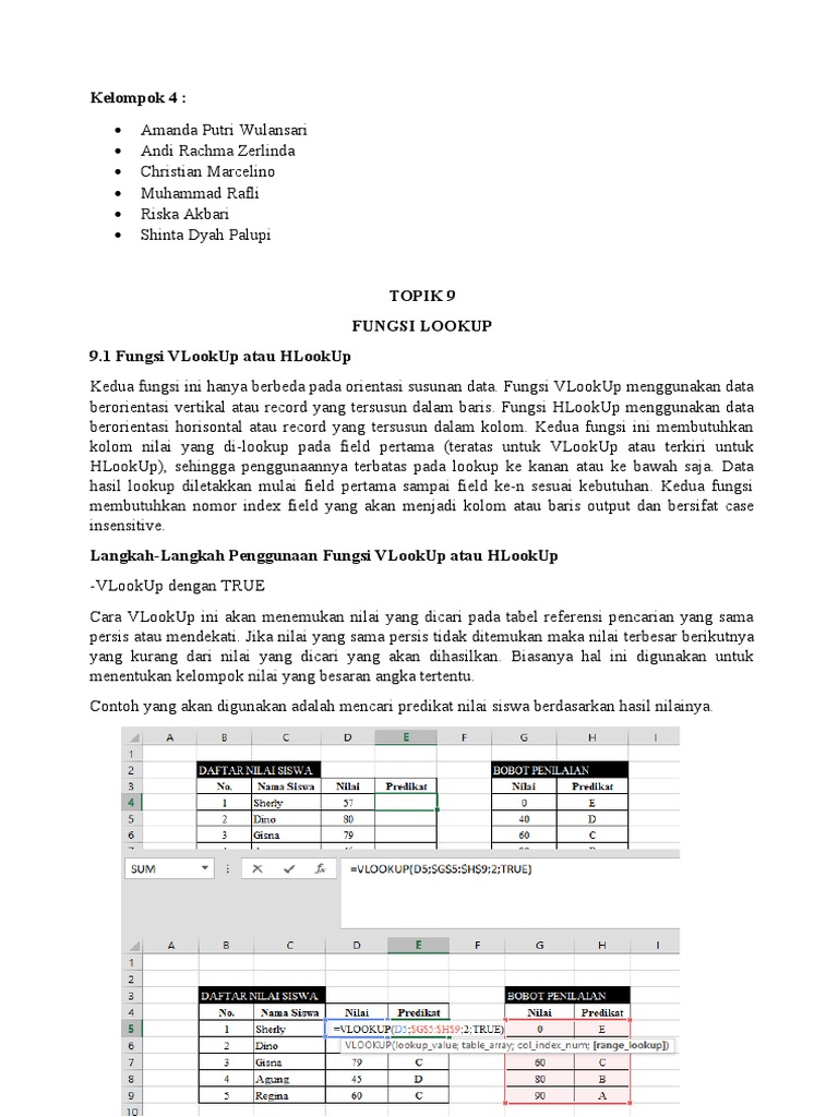 Kelompok 4 - Topik 9, 10, 11 - Lookup | PDF | Metode & Bahan Ajar | Komputer