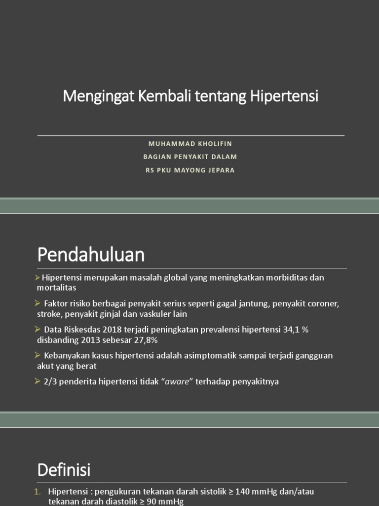 Hipertensi | PDF | Pengembangan Diri | Kesehatan Holistik