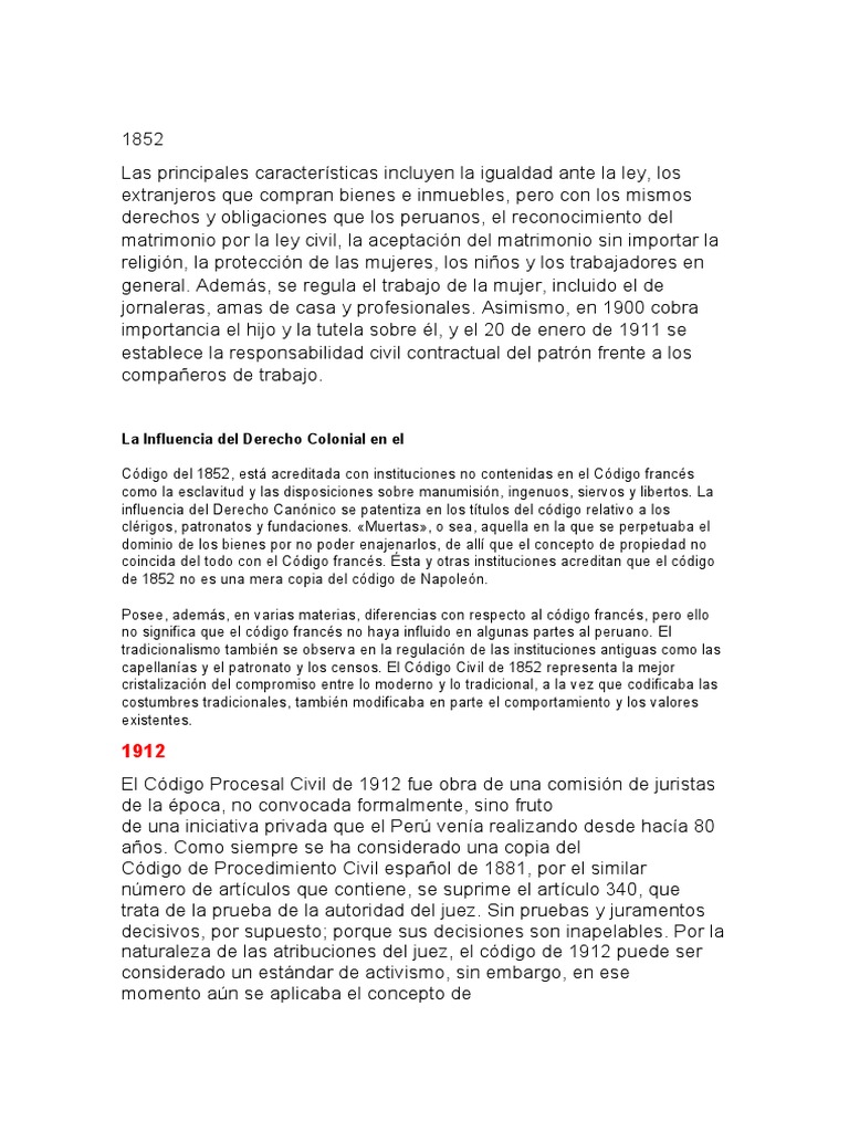 La Influencia Del Derecho Colonial en El | PDF | Procedimiento Civil ...