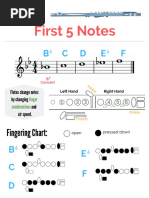 Mellophone Fingering Chart For Mellophone Instrument | PDF
