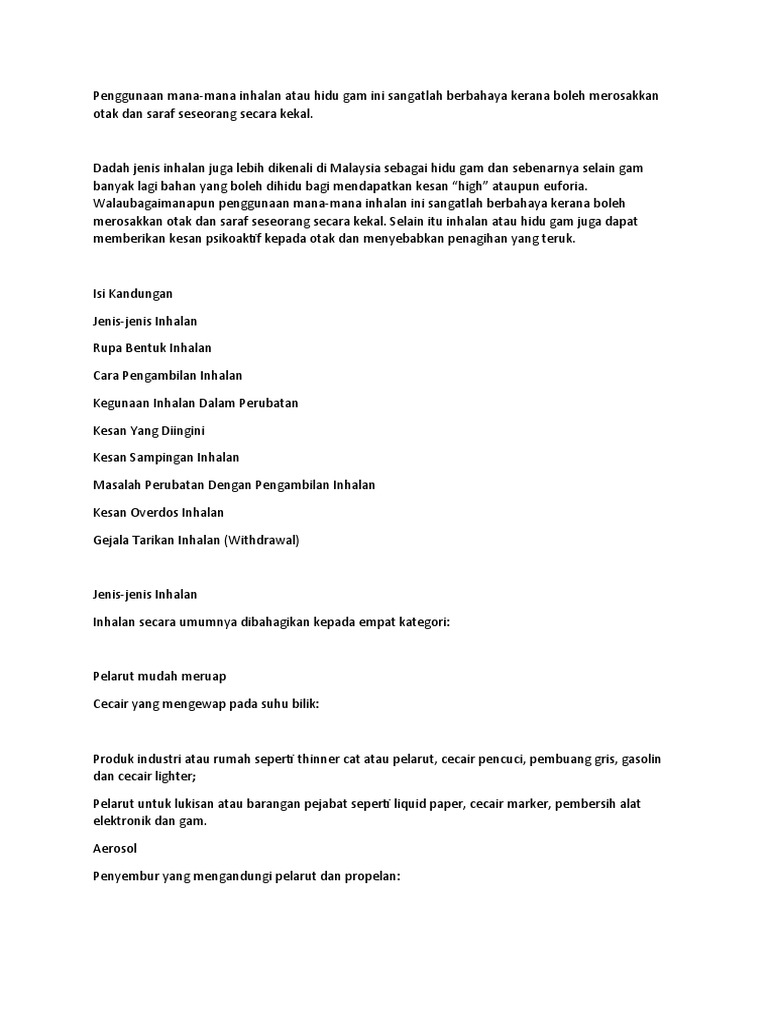 Kesan Buruk Dadah - KDM | PDF