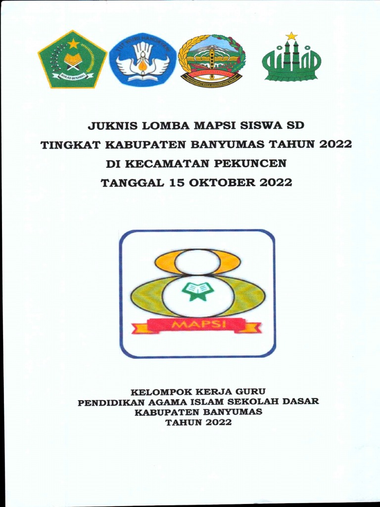 Juknis Lomba Mapsi SD Tk. Kab. Bms Tahun 2022 | PDF