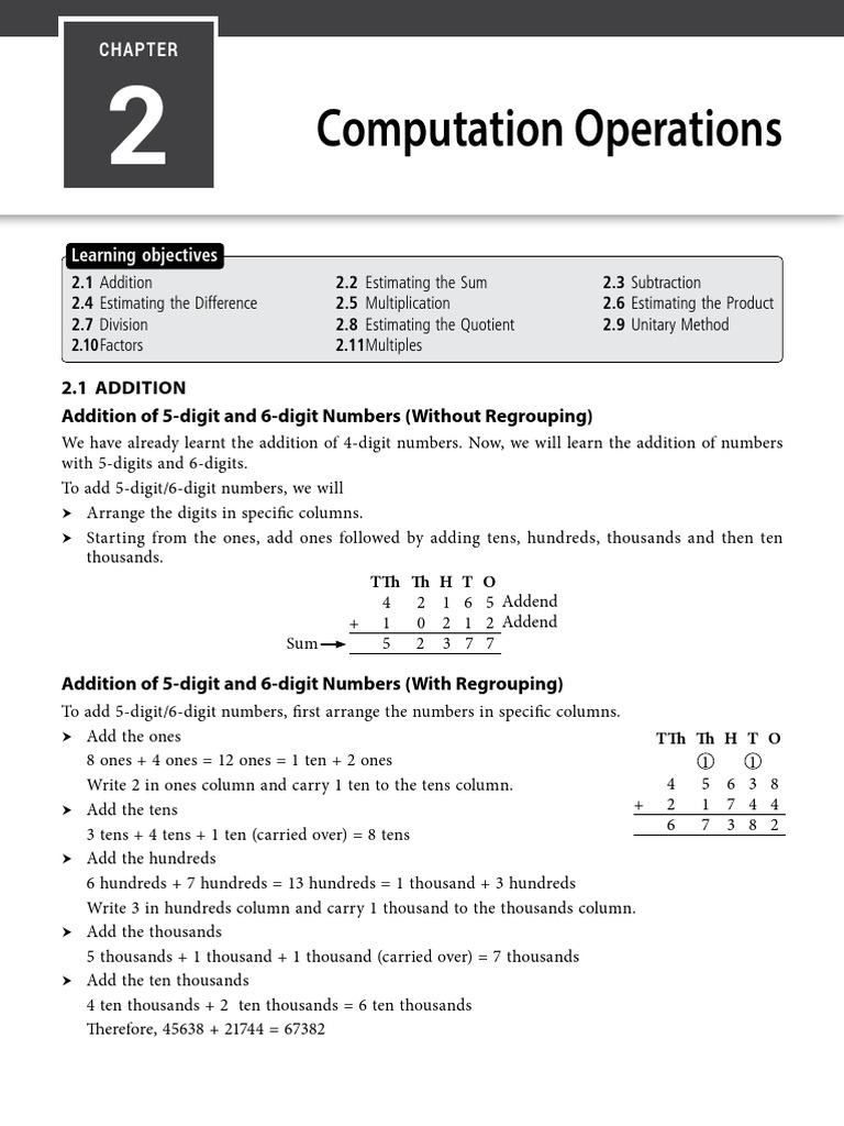Maths | PDF | Division (Mathematics) | Subtraction