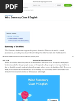Class 9 English Literature Reader - Song of The Rain | PDF | Rain
