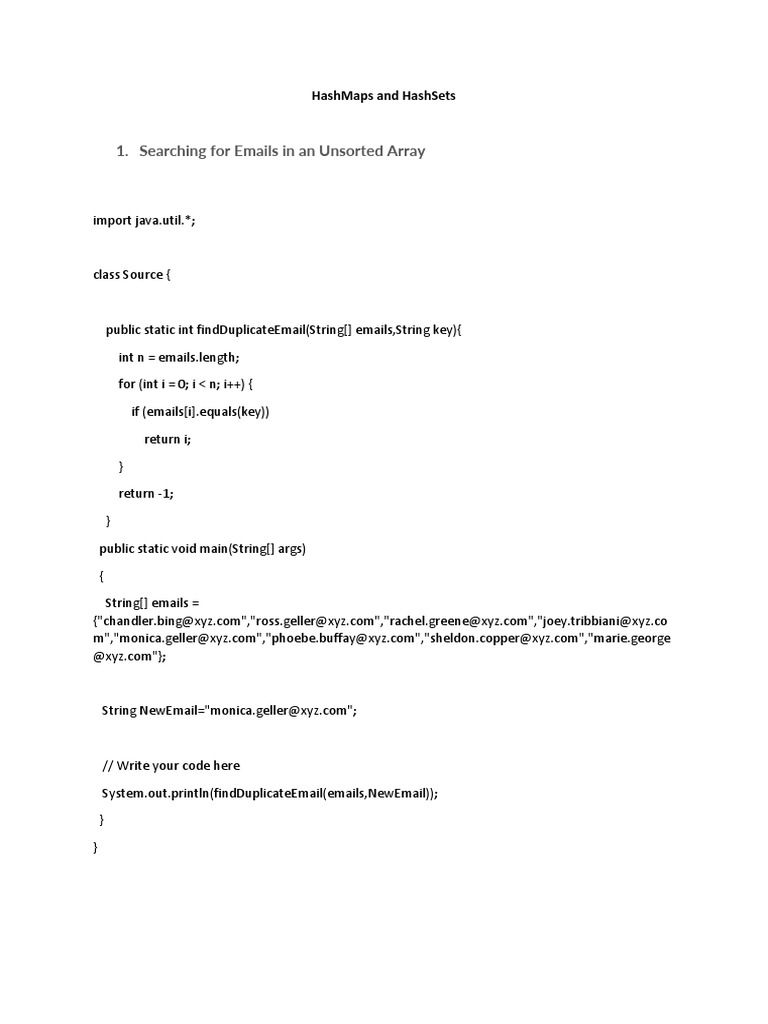 Hashmaps And Hashsets Upgrad Pdf Array Data Structure Integer Computer Science 9808