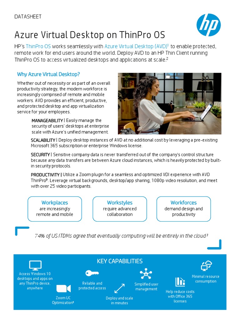 Azure Virtual Desktop On ThinPro OS | PDF | Desktop Virtualization | Operating System