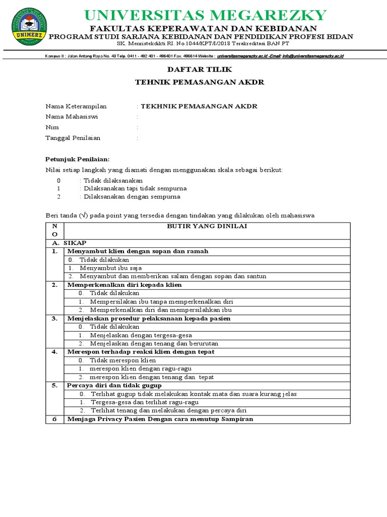 Teknik Pemasangan AKDR pada Klien | PDF