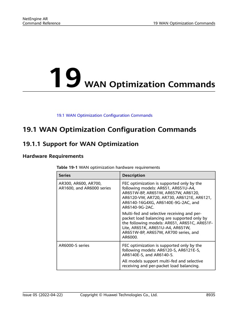 01-19 WAN Optimization Commands | PDF | Information Age | Information And Communications Technology