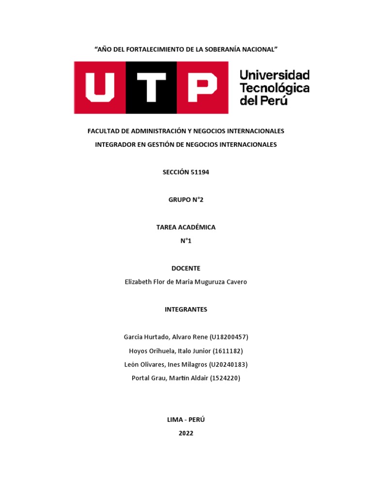 Ta1 - Grupo 2 | PDF | Business | Producto (Negocio) Ta1 - Grupo 2 | PDF | Business | Producto (Negocio)