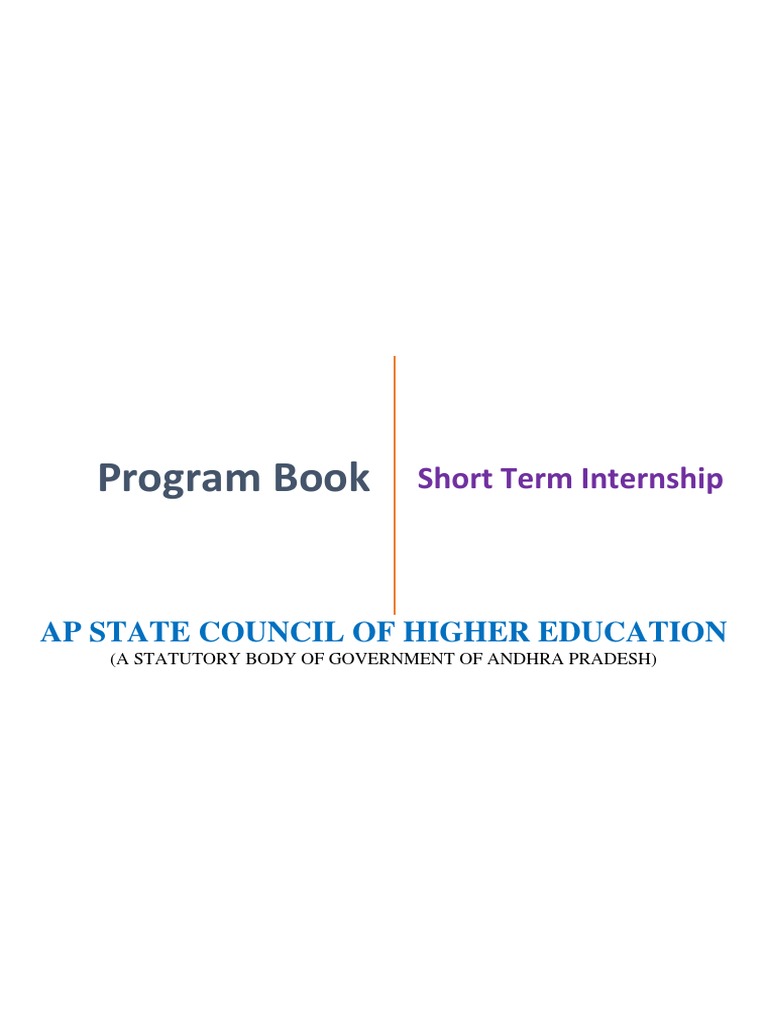 Program Book For Short Term Internship | PDF