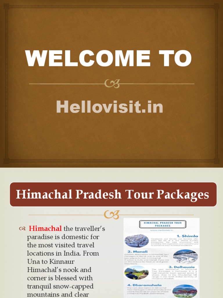Himachal Pradesh Tour Packages Pdf