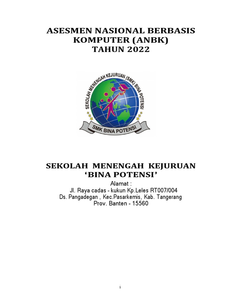Program Kerja ANBK - 2022 New | PDF | Karier & Perkembangan | Seni