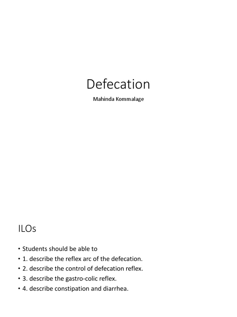 Physiology Defecation 20220922 | PDF | Rectum | Constipation