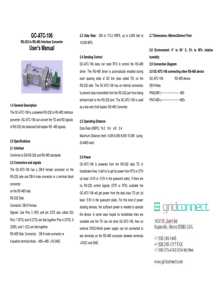 ATC-106 User's Manual | PDF | Telecommunications Equipment | Electrical ...