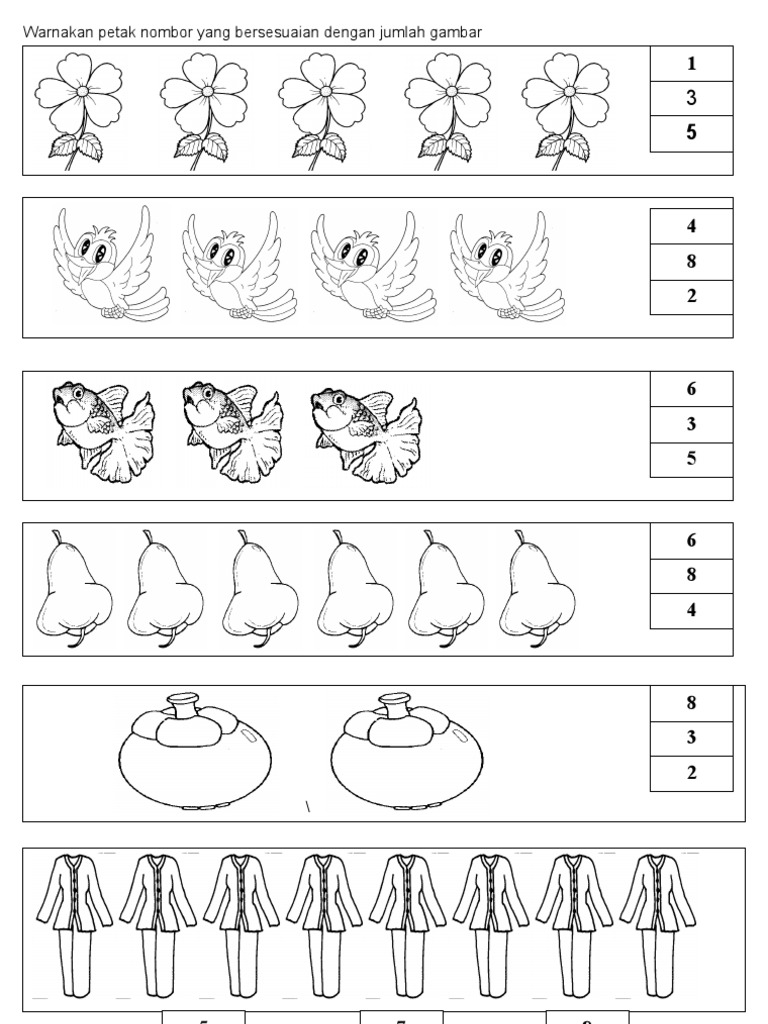 Lembaran Pra Nombor | PDF